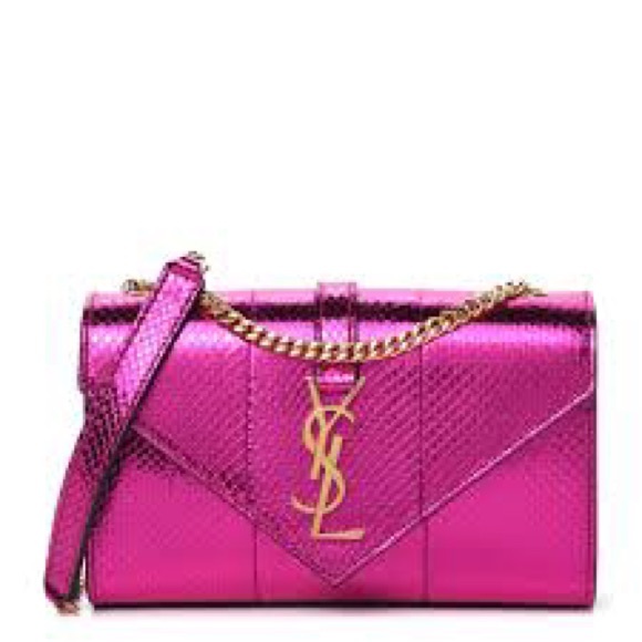 Yves Saint Laurent | Bags | Ysl Saint Laurent Kate Metallic Snakeskin ...